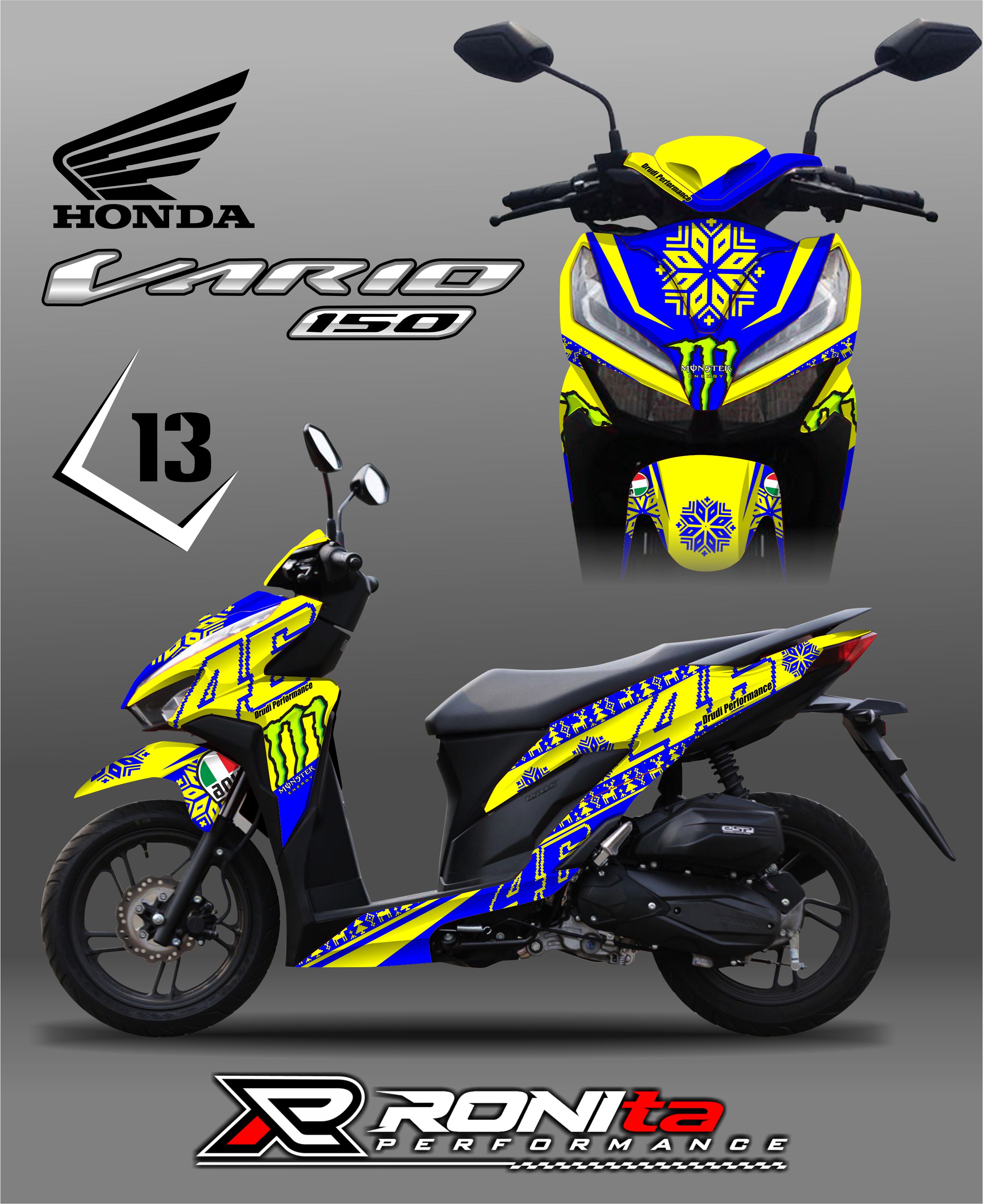 Decal Fullbody Honda All New Vario 150