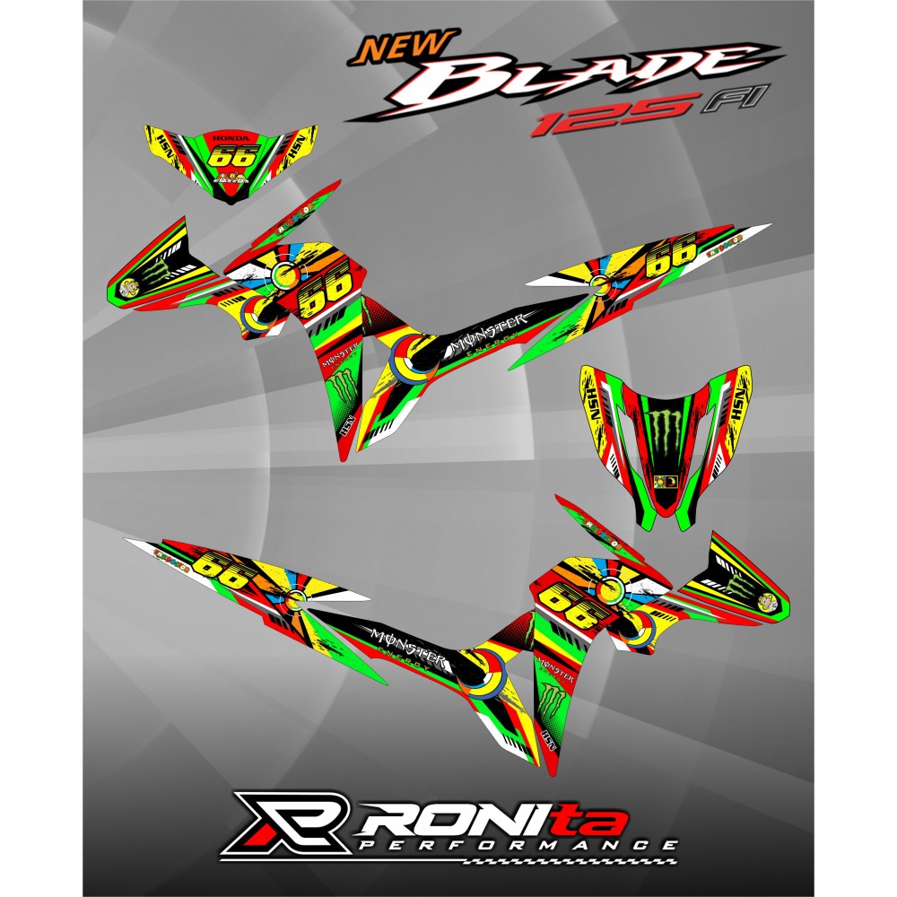 Decal Fullbody Honda Blade