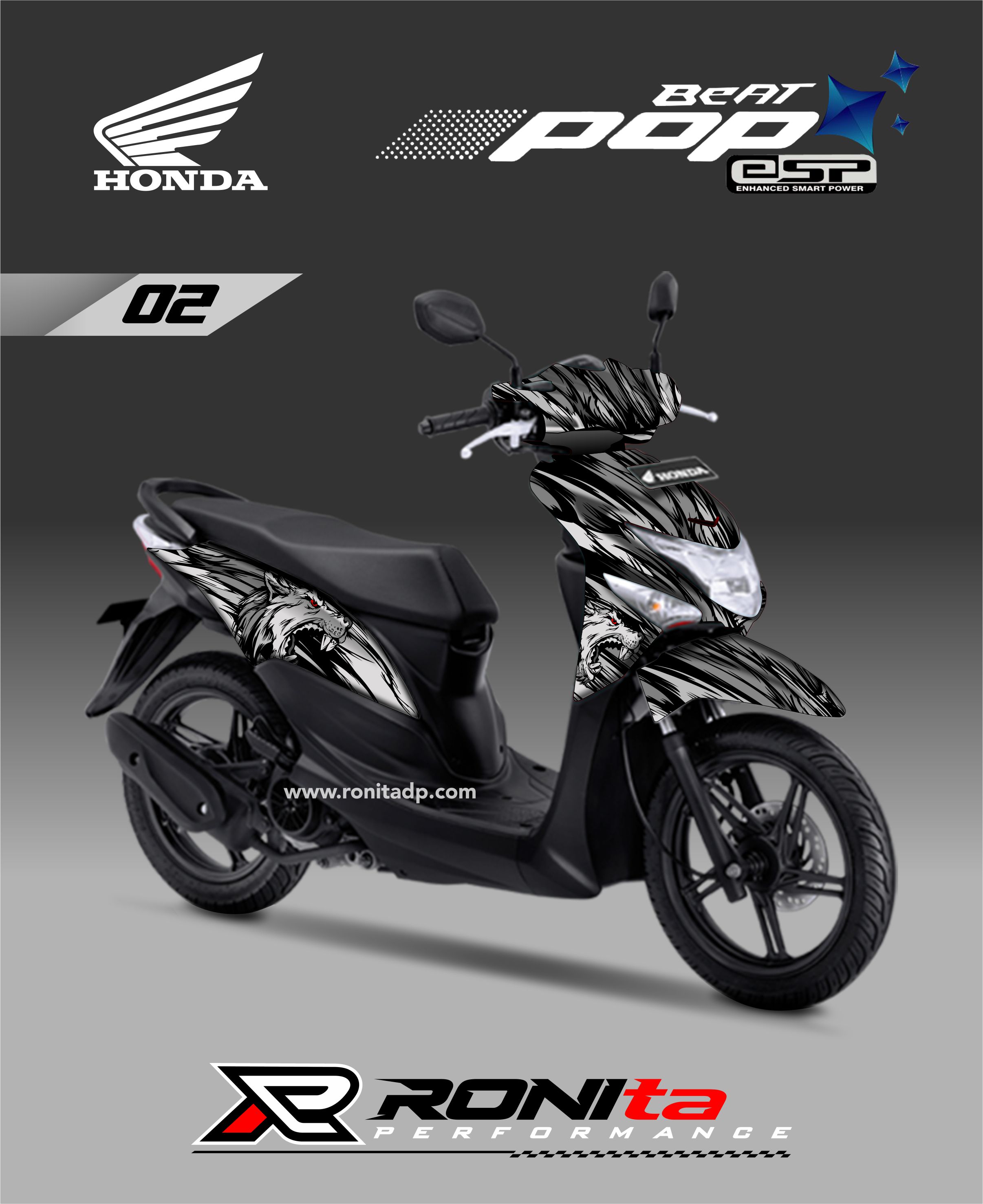 Decal Fullbody Honda Beat Pop