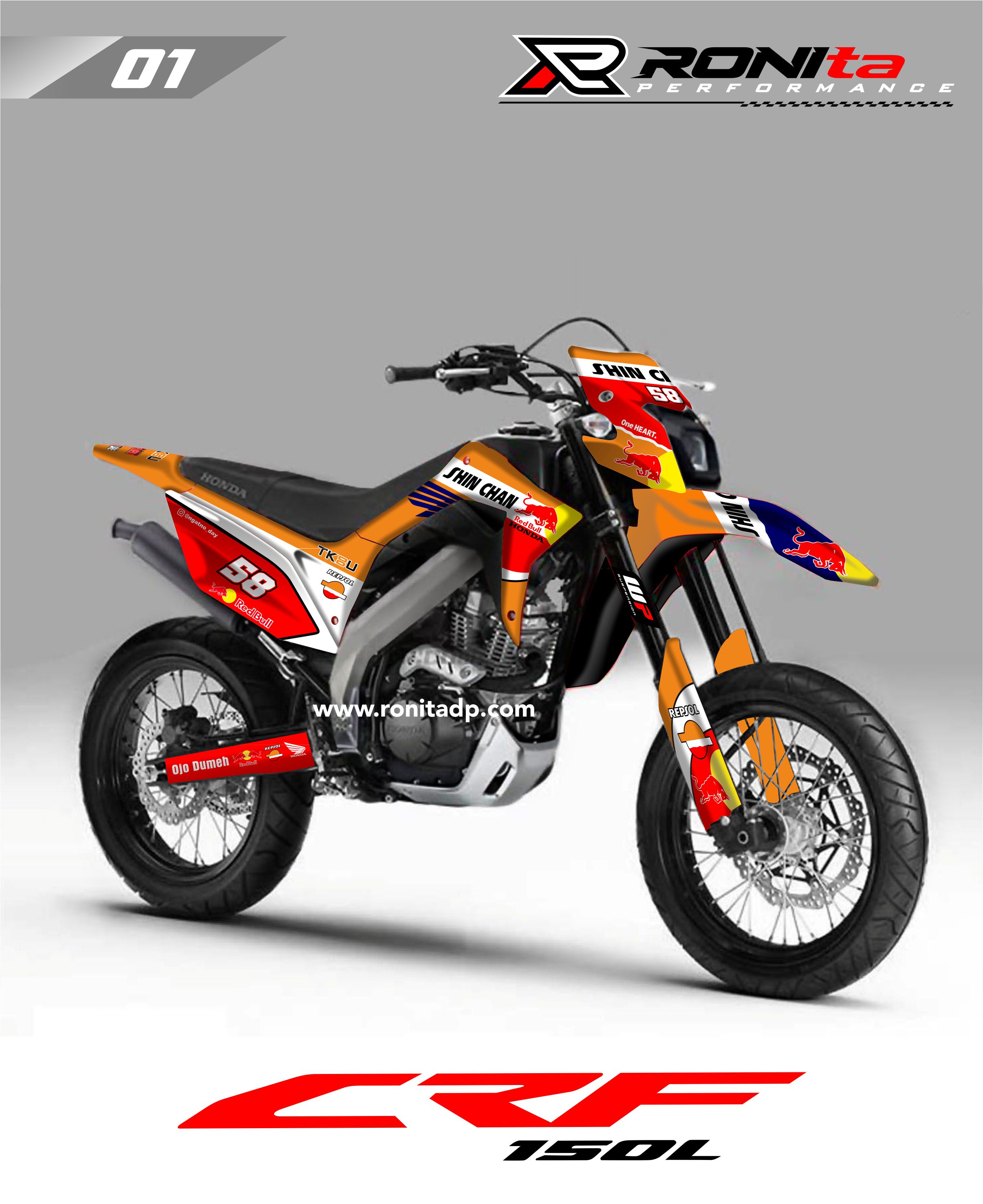 Decal Fullbody Honda CRF 150
