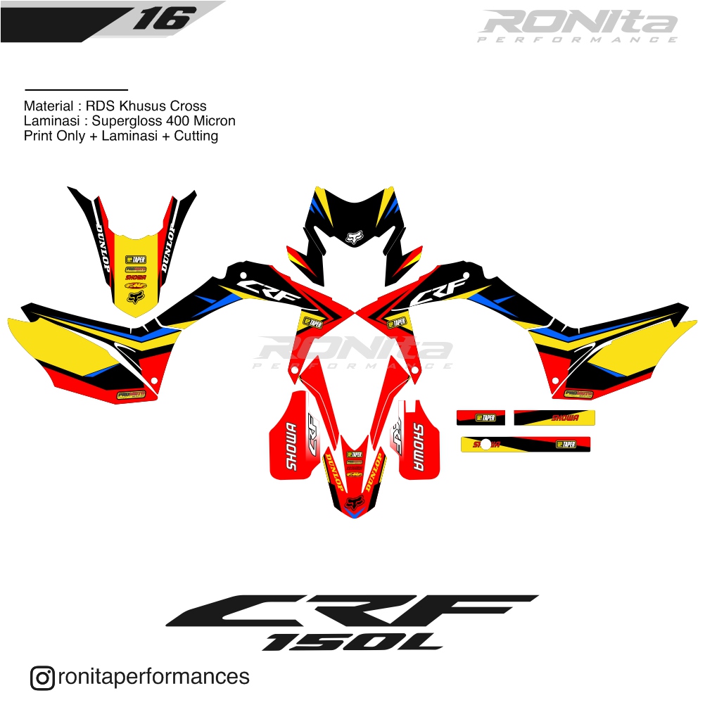 Decal Honda CRF 150L