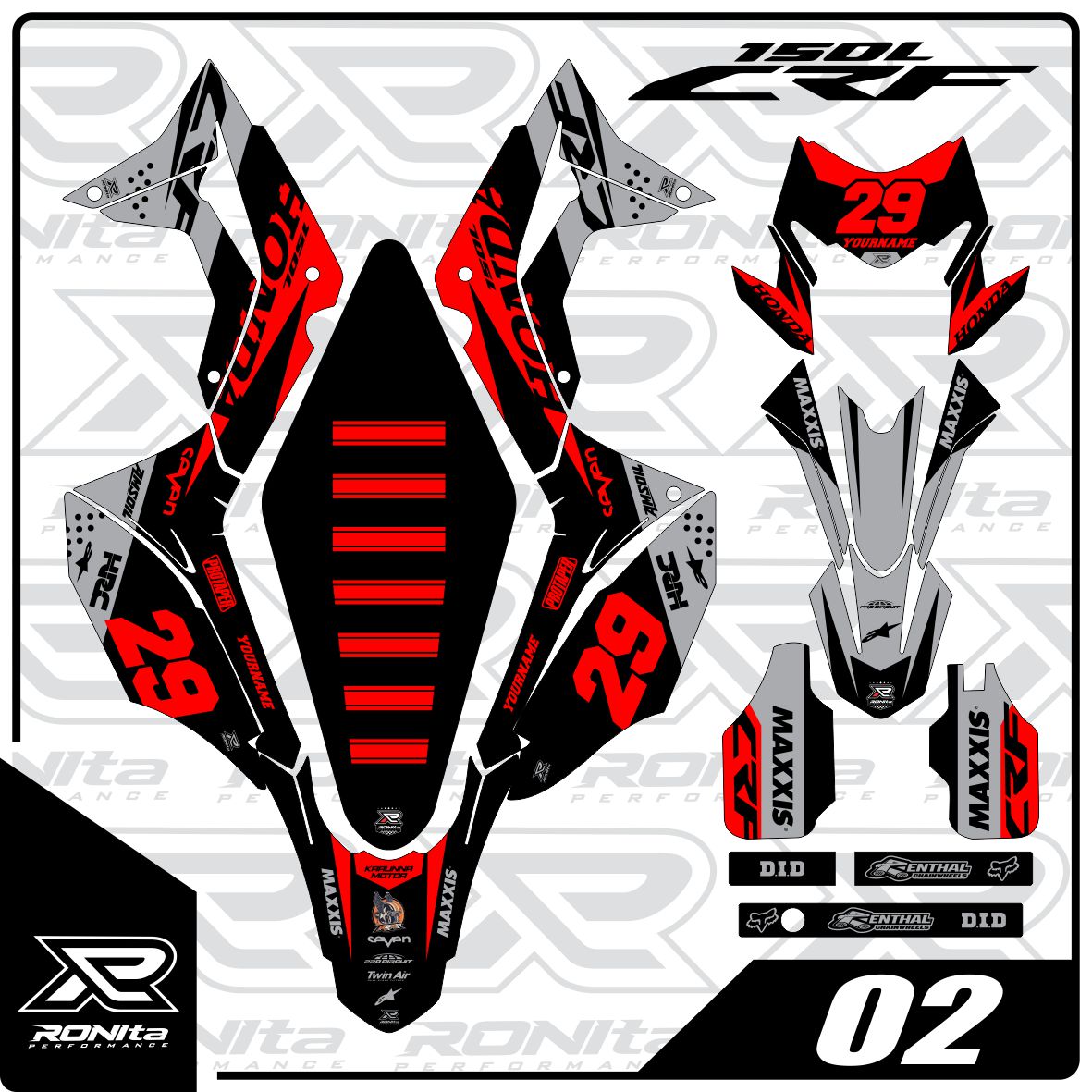 Decal Honda CRF 150L