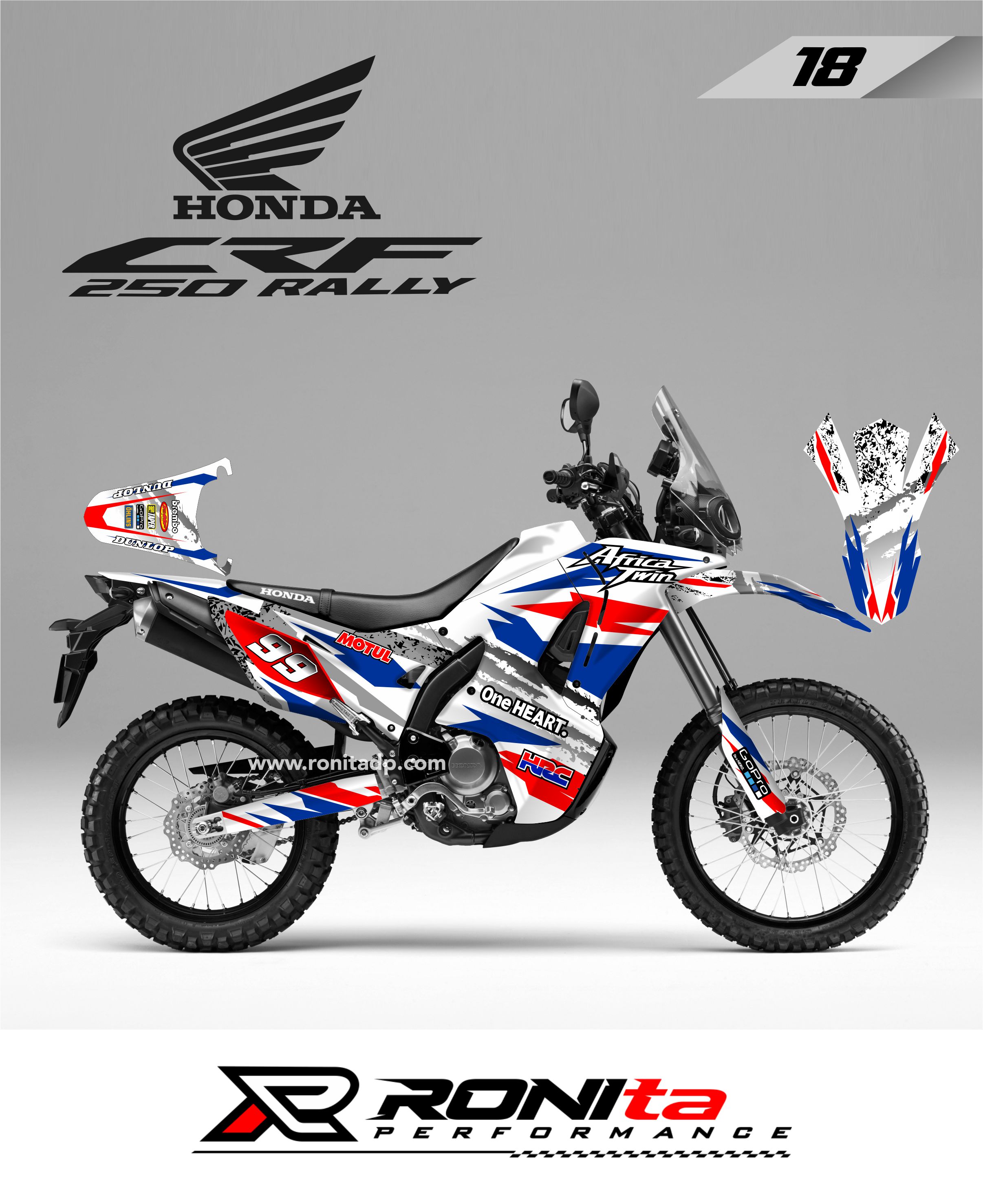 Decal Fullbody Honda CRF 250 Rally