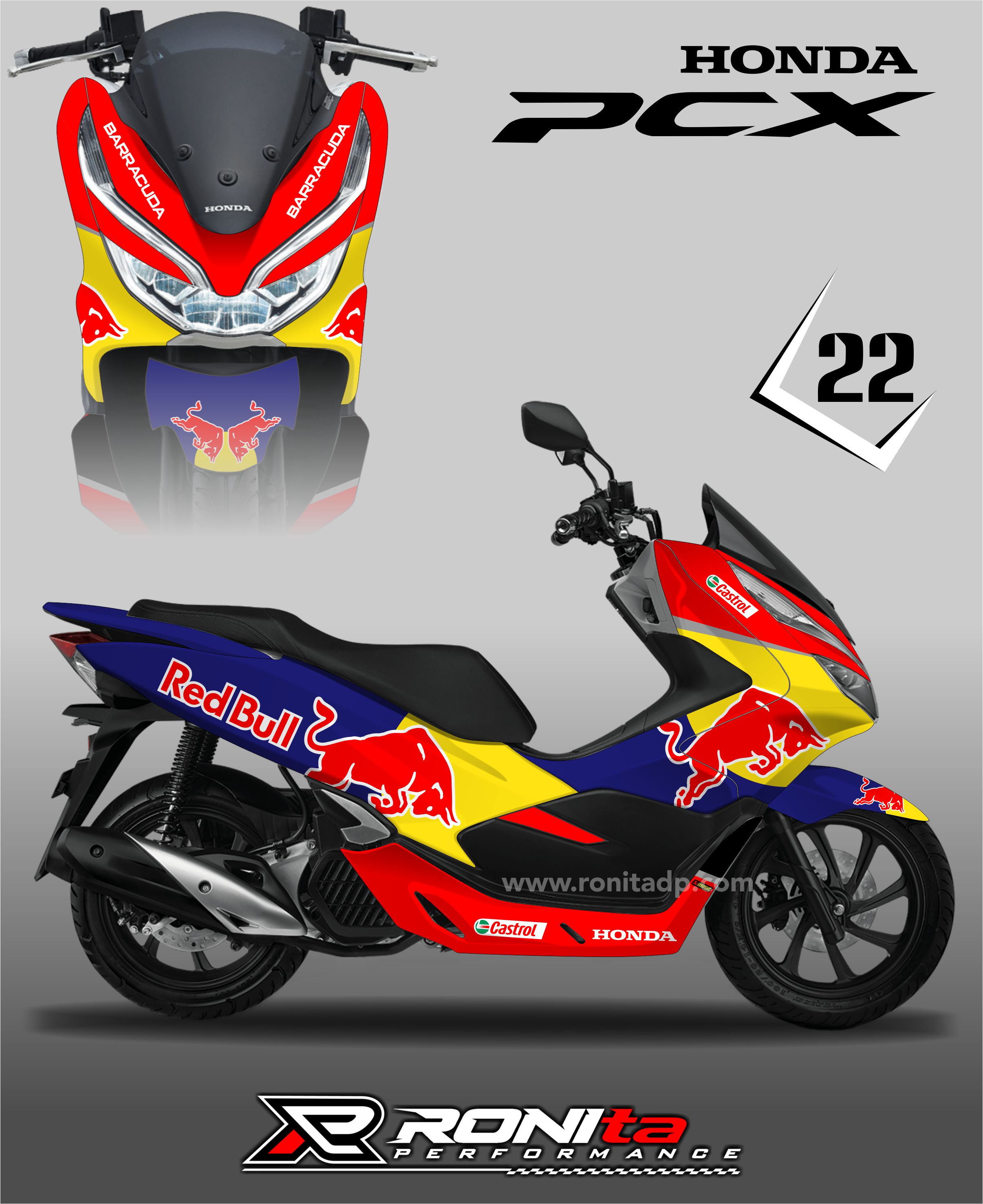 Decal Fullbody Honda PCX150