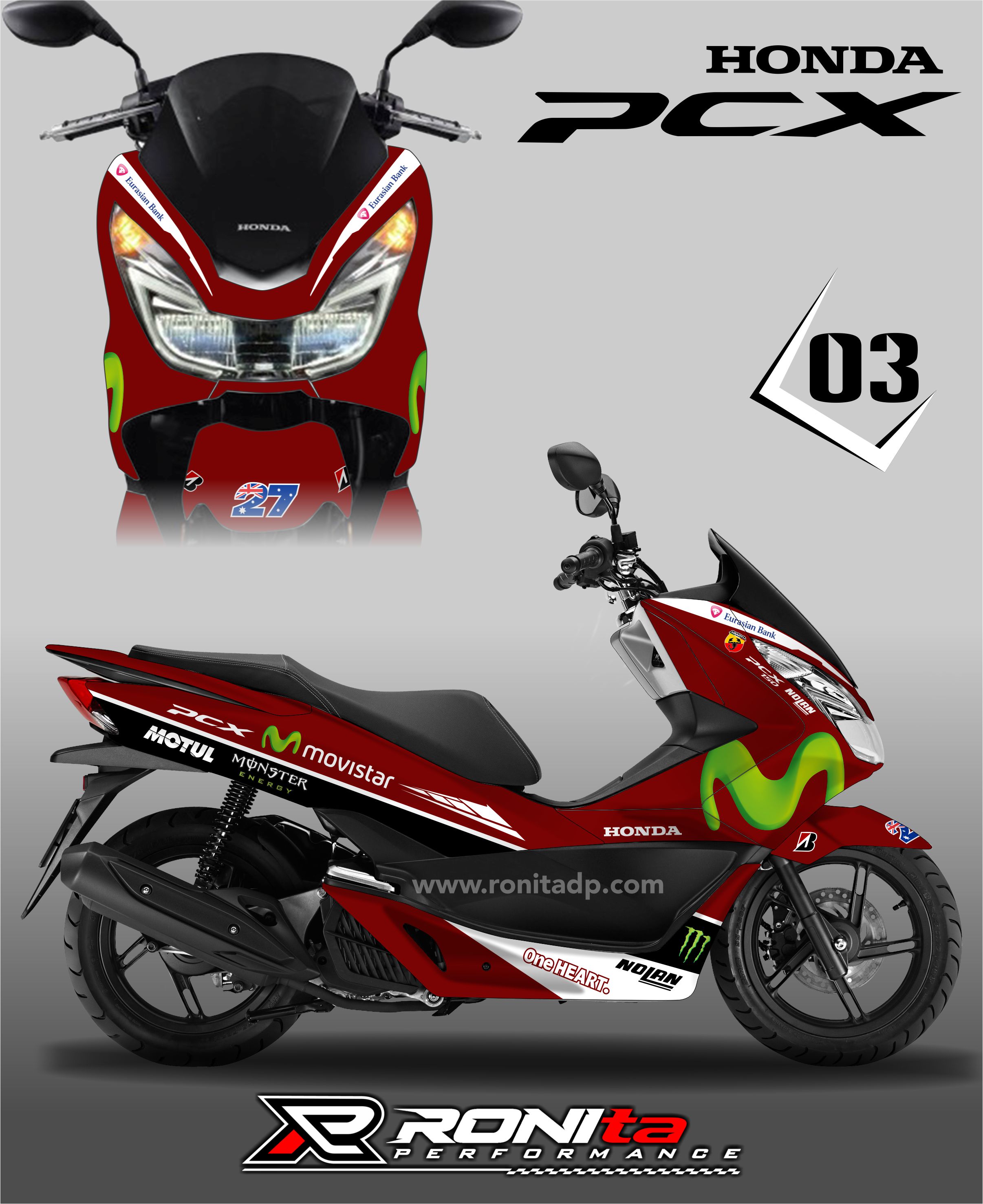 Decal Fullbody Honda PCX150