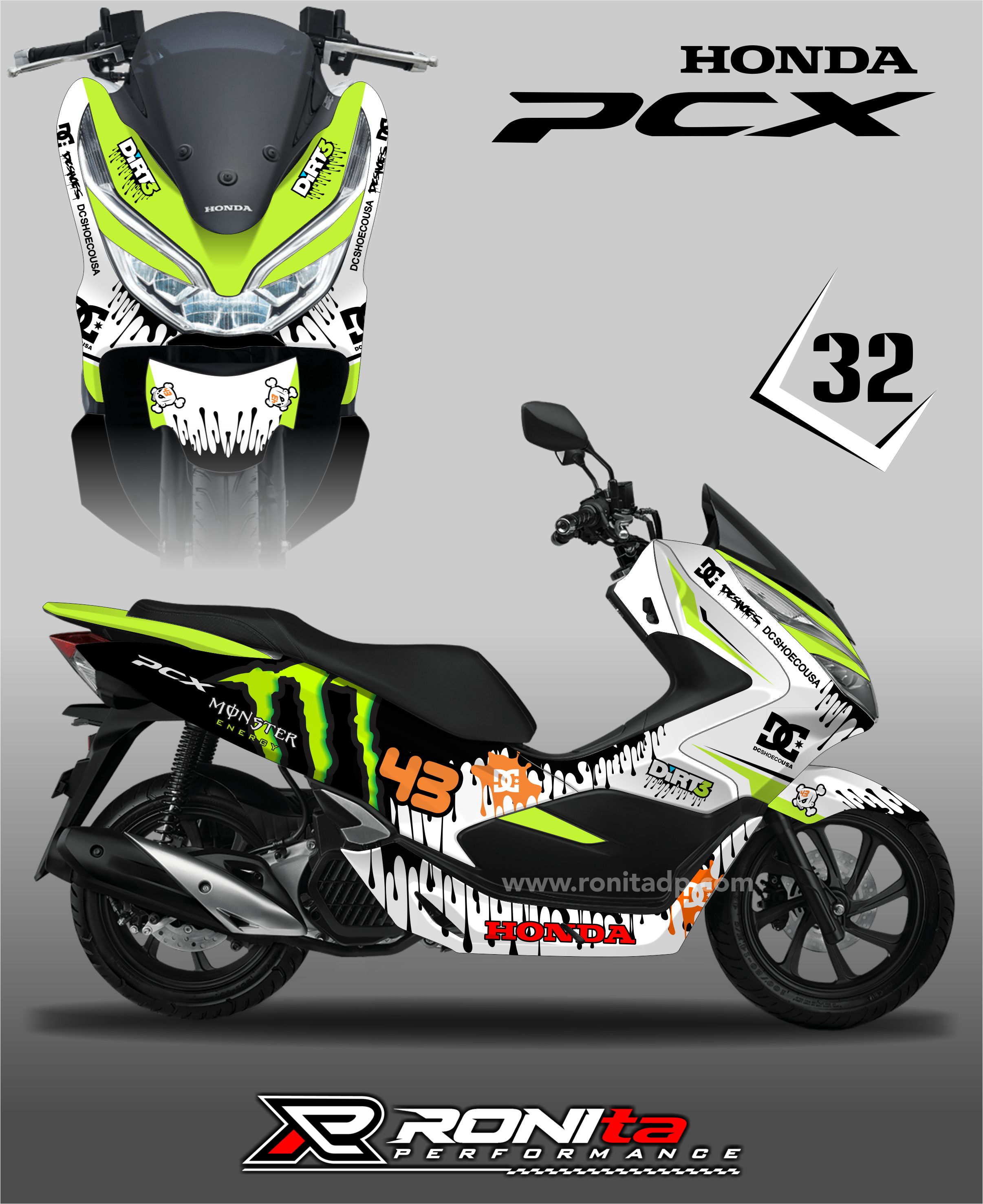 Decal Fullbody Honda PCX150