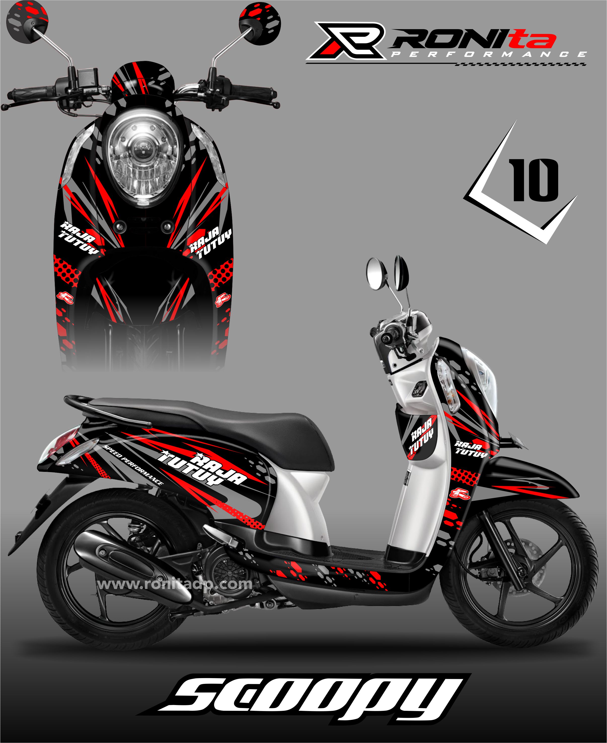 Decal Fullbody Honda Scoopy