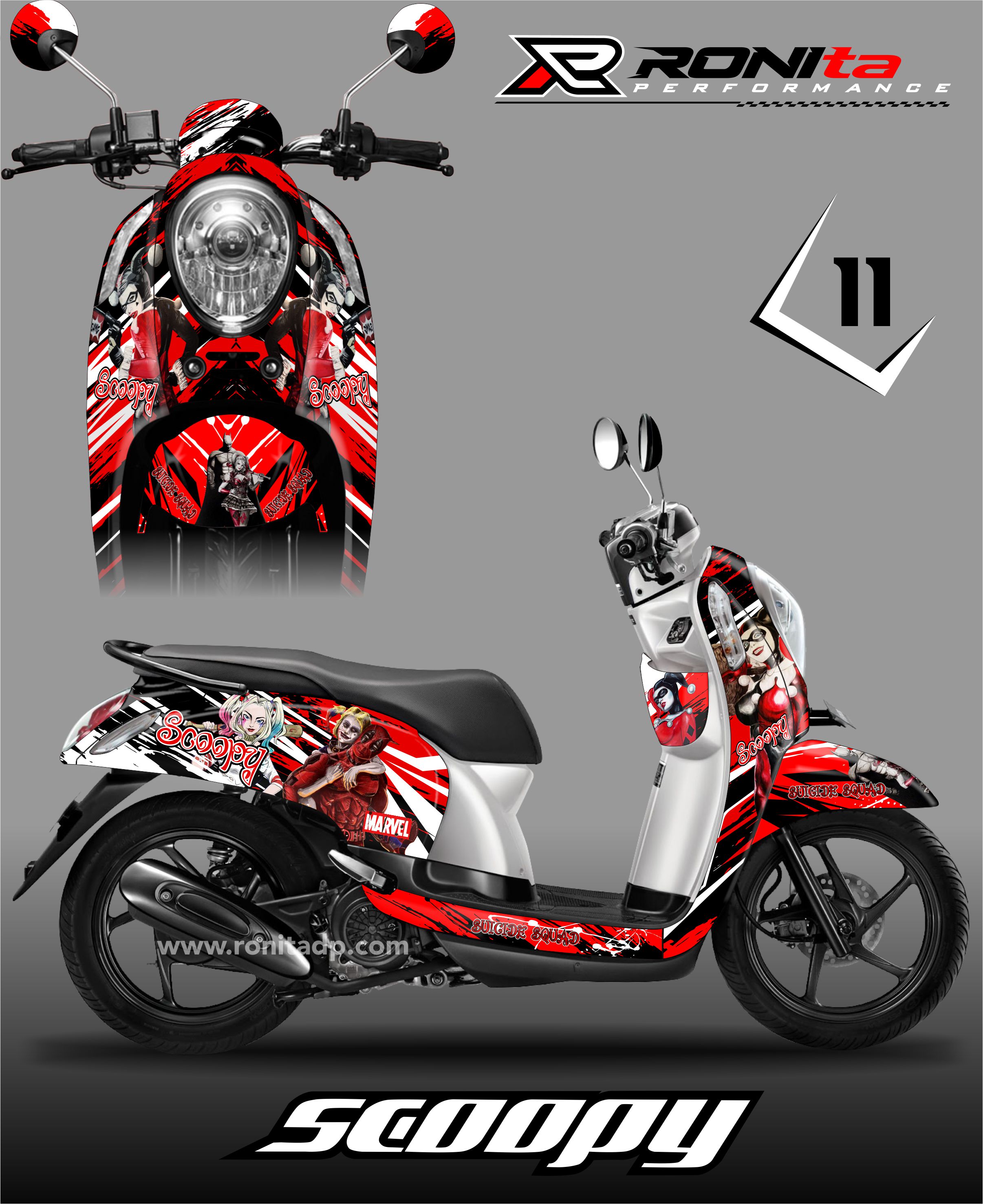 Decal Fullbody Honda Scoopy