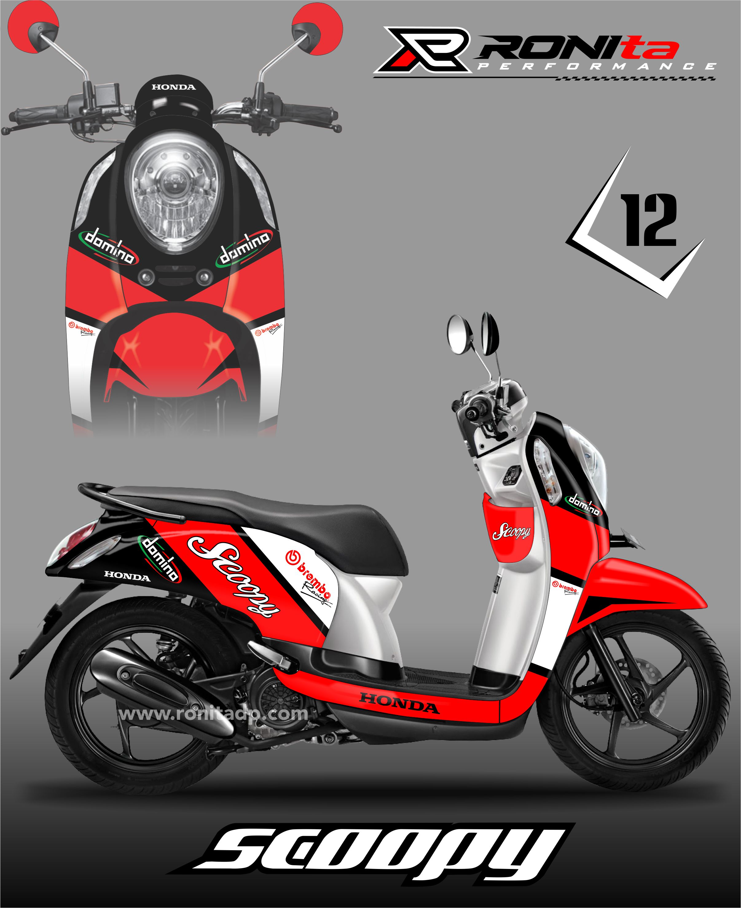 Decal Fullbody Honda Scoopy
