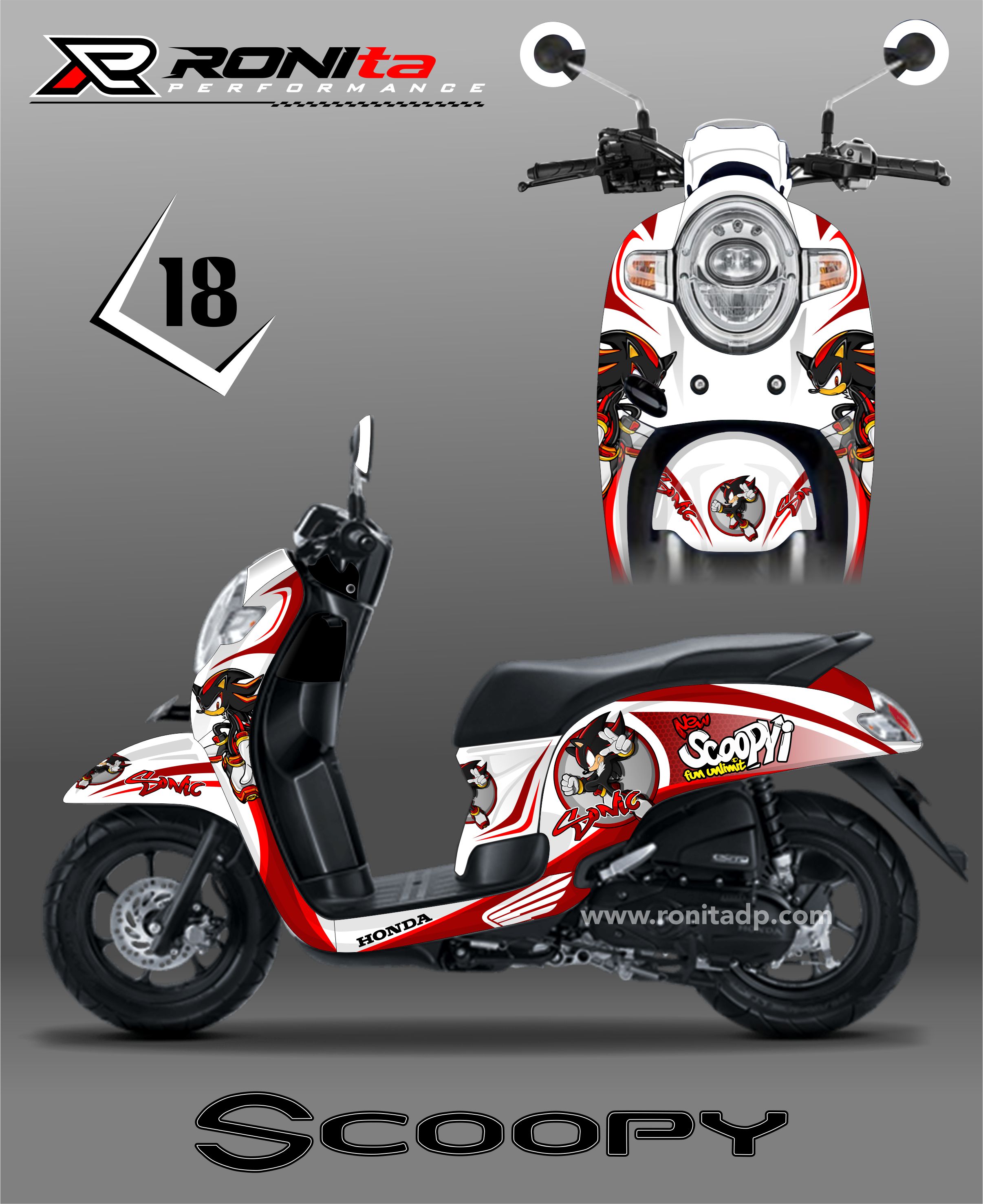 Decal Fullbody Honda Scoopy