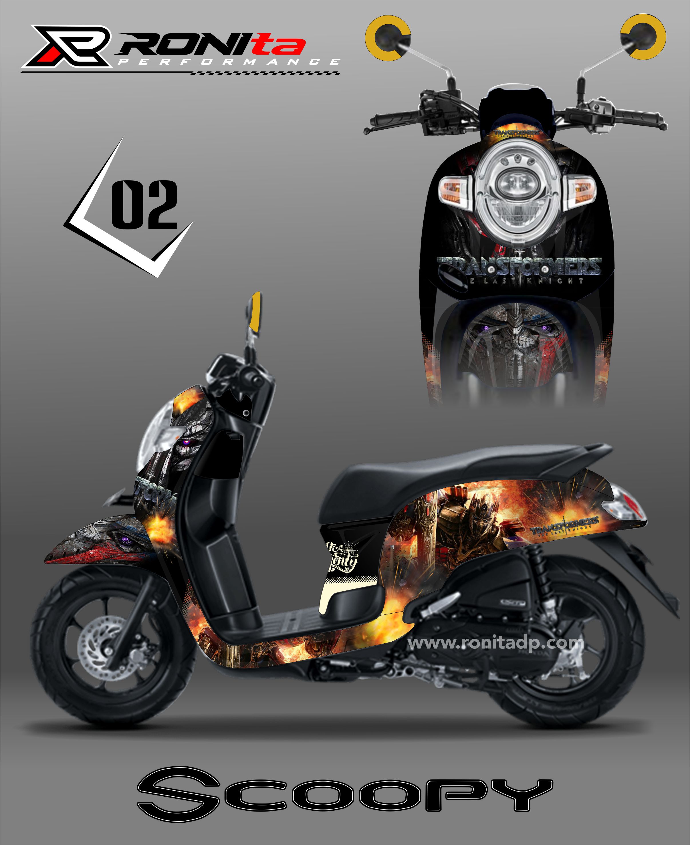 Decal Fullbody Honda Scoopy