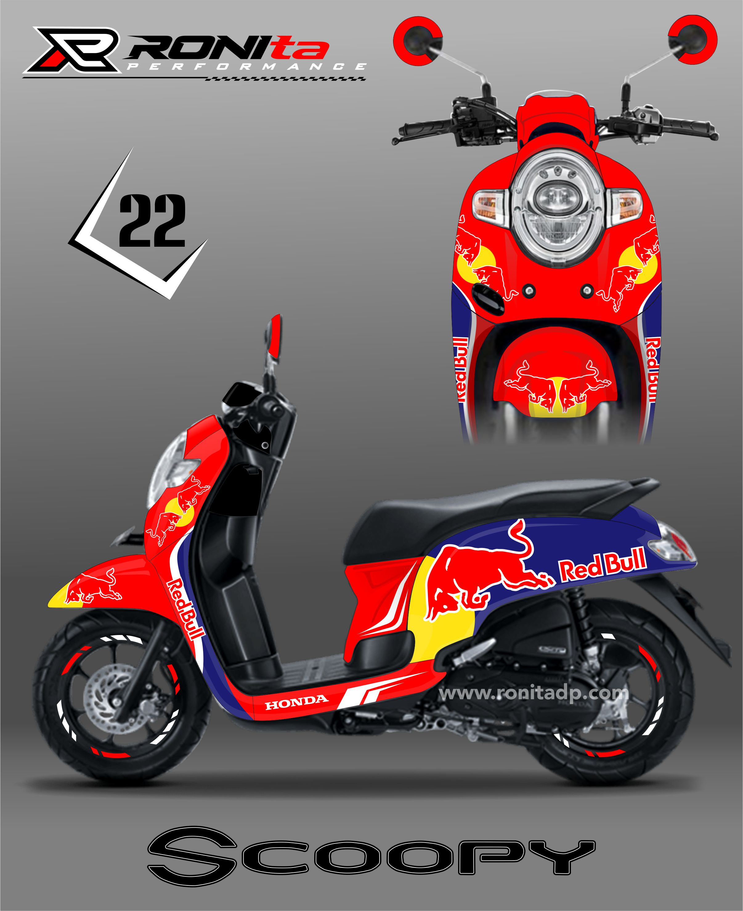 Decal Fullbody Honda Scoopy