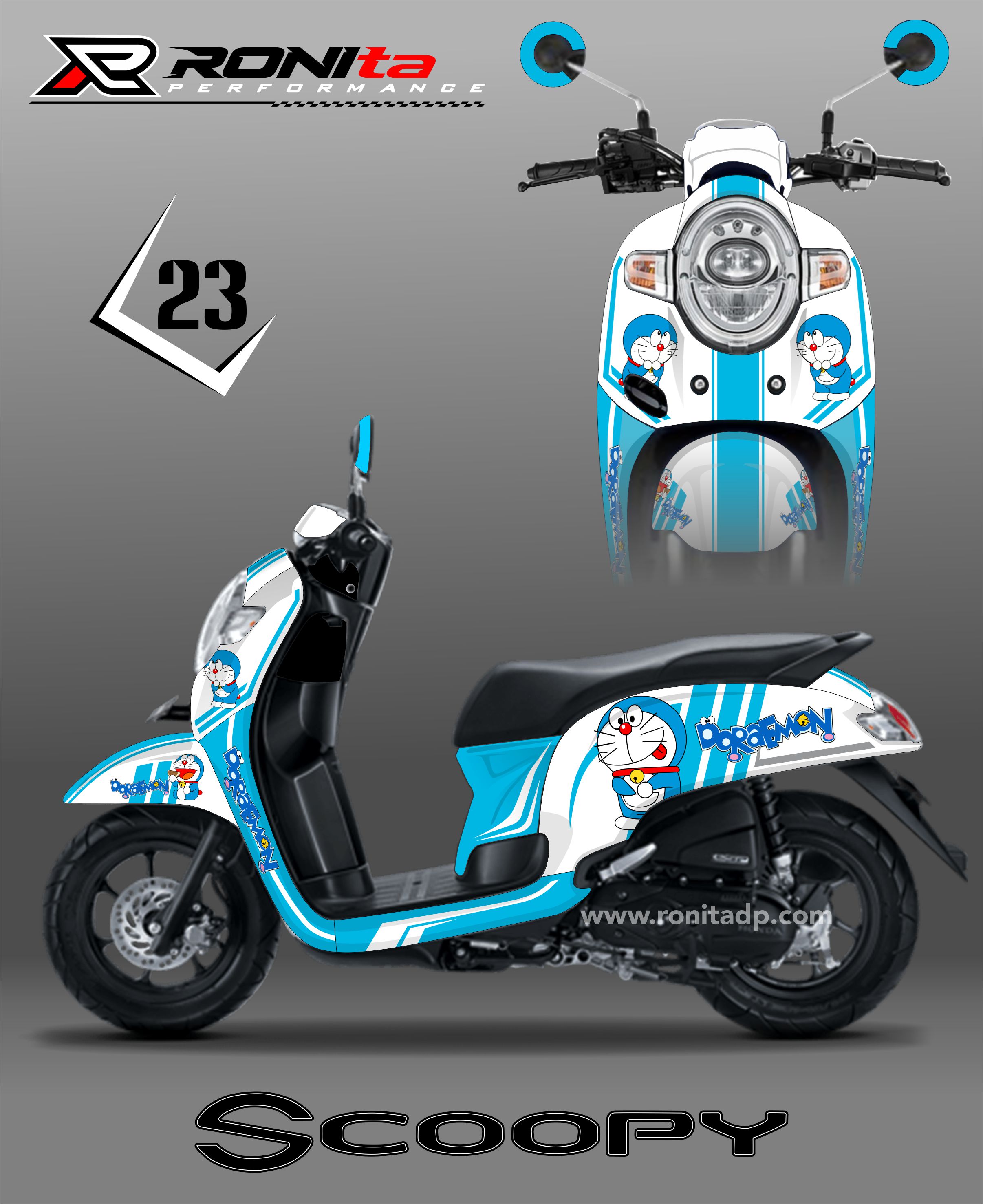 Decal Fullbody Honda Scoopy
