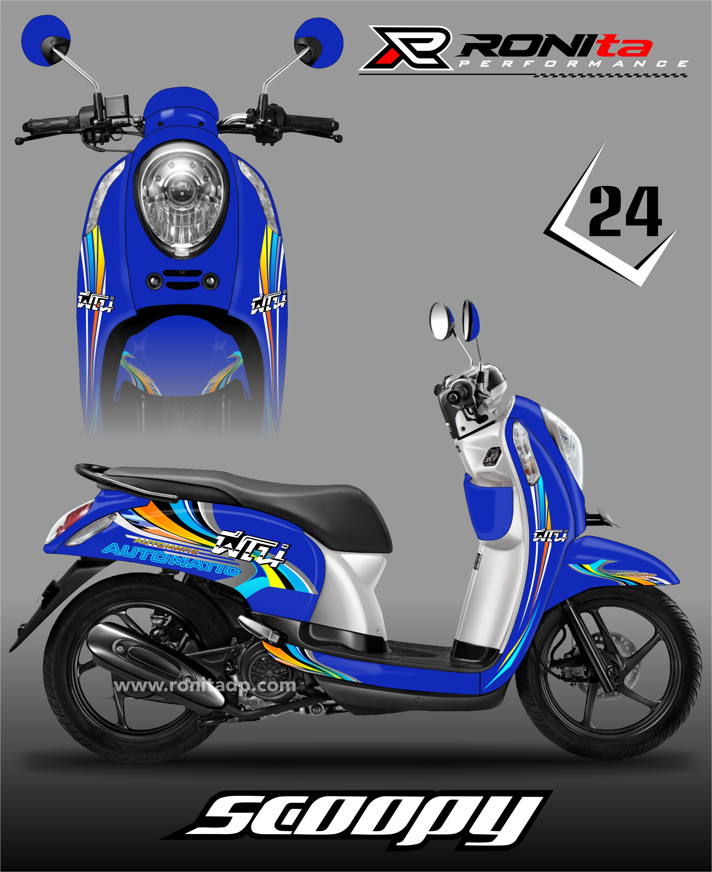 Decal Fullbody Honda Scoopy