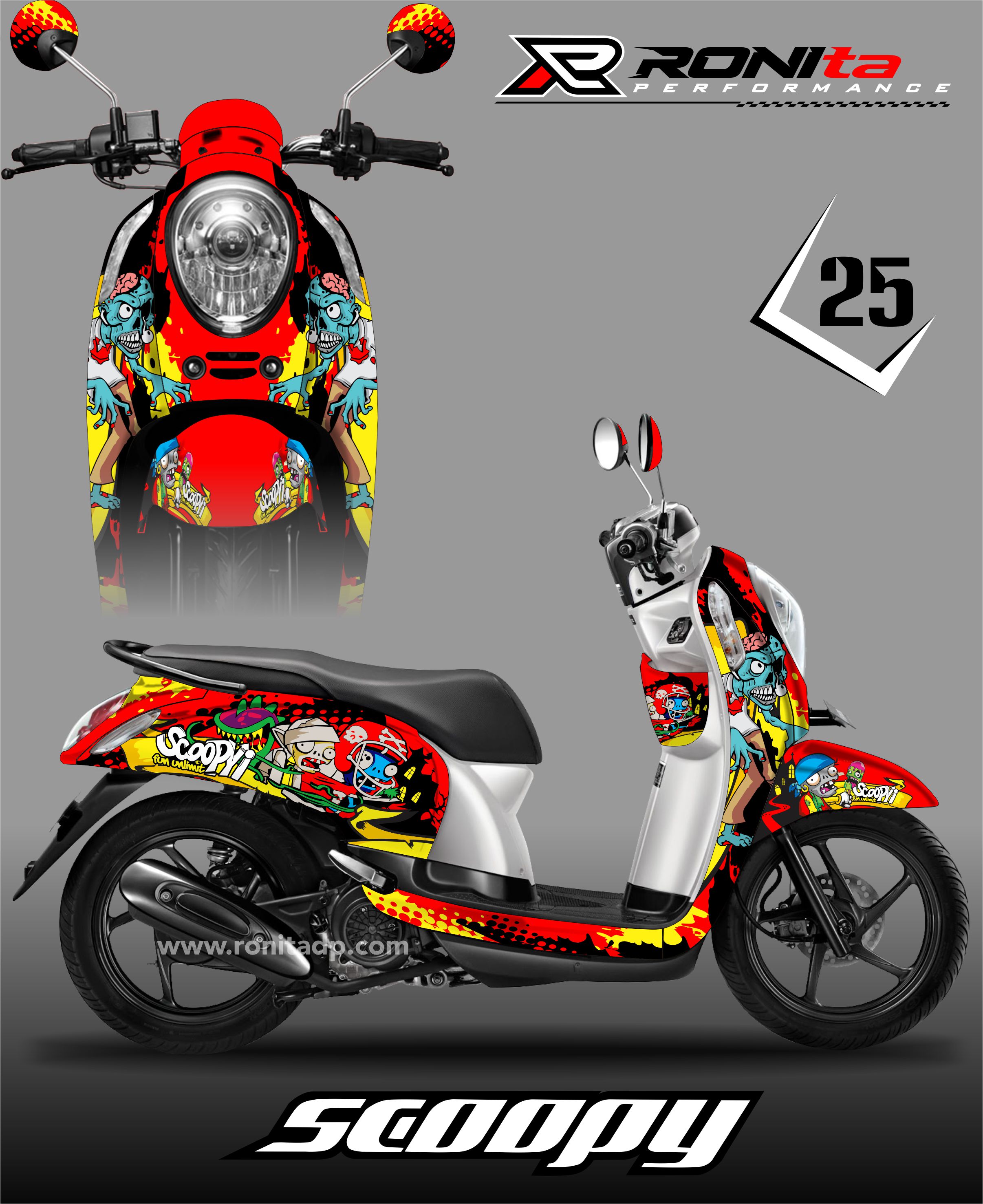 Decal Fullbody Honda Scoopy