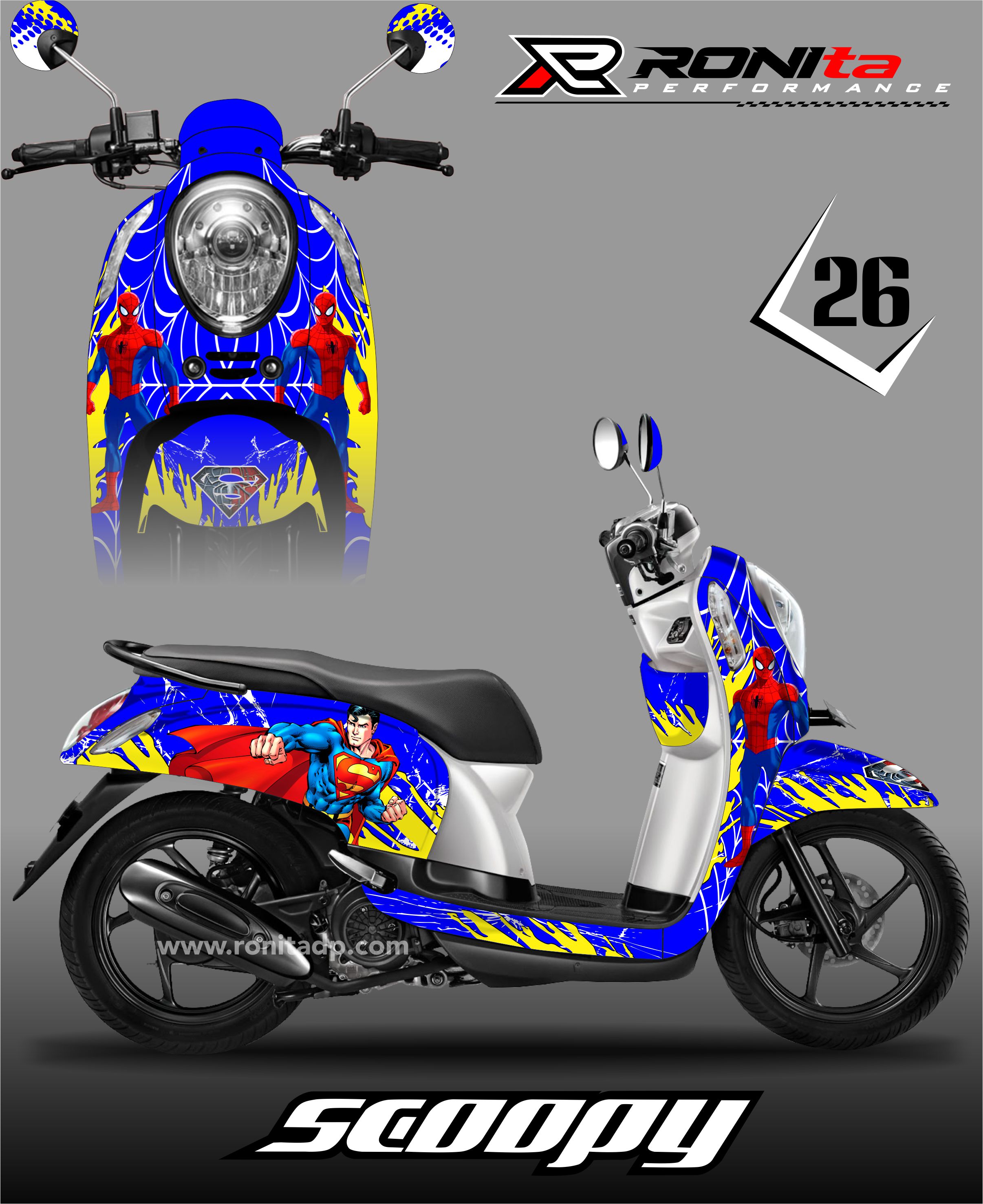 Decal Fullbody Honda Scoopy