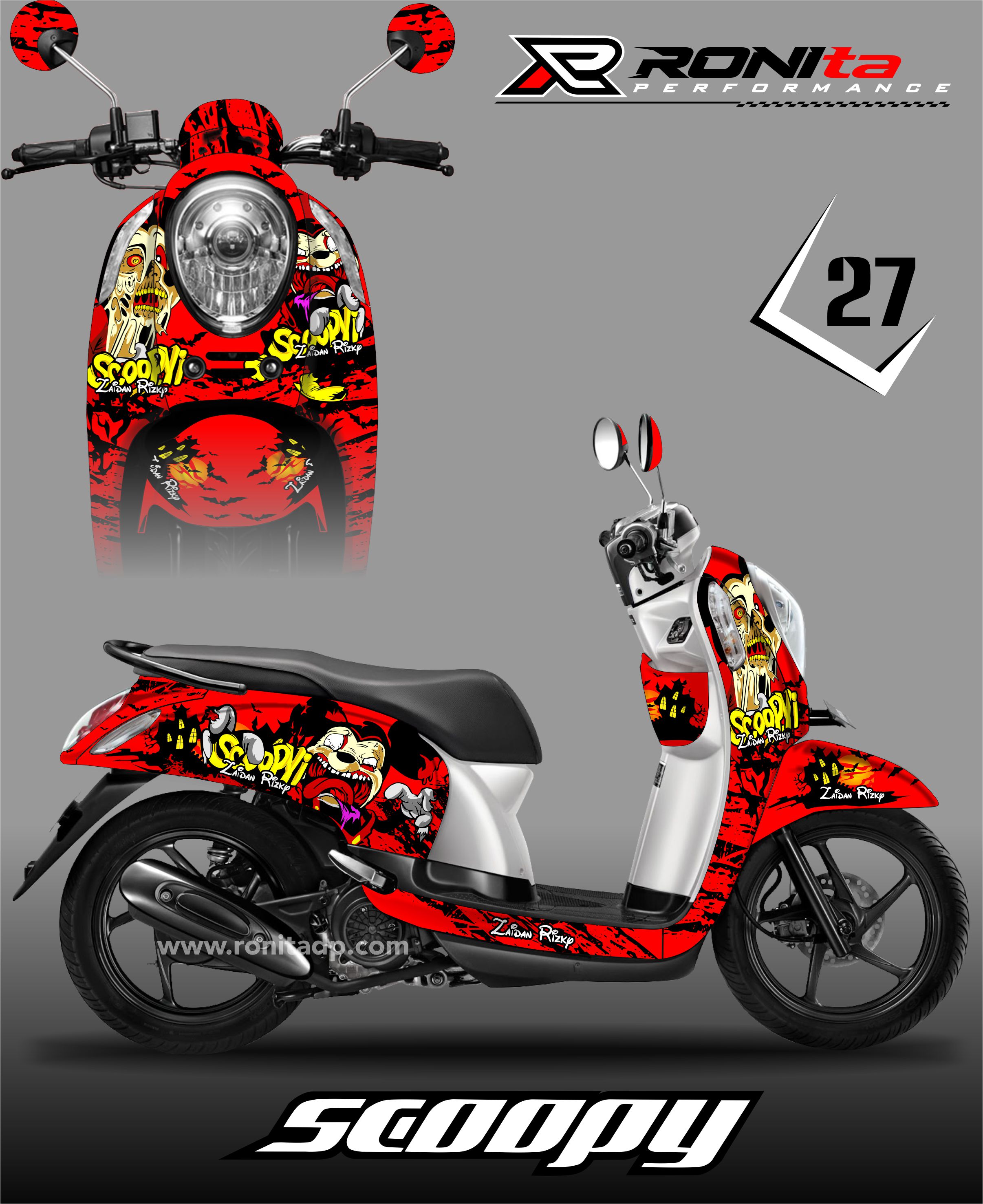 Decal Fullbody Honda Scoopy