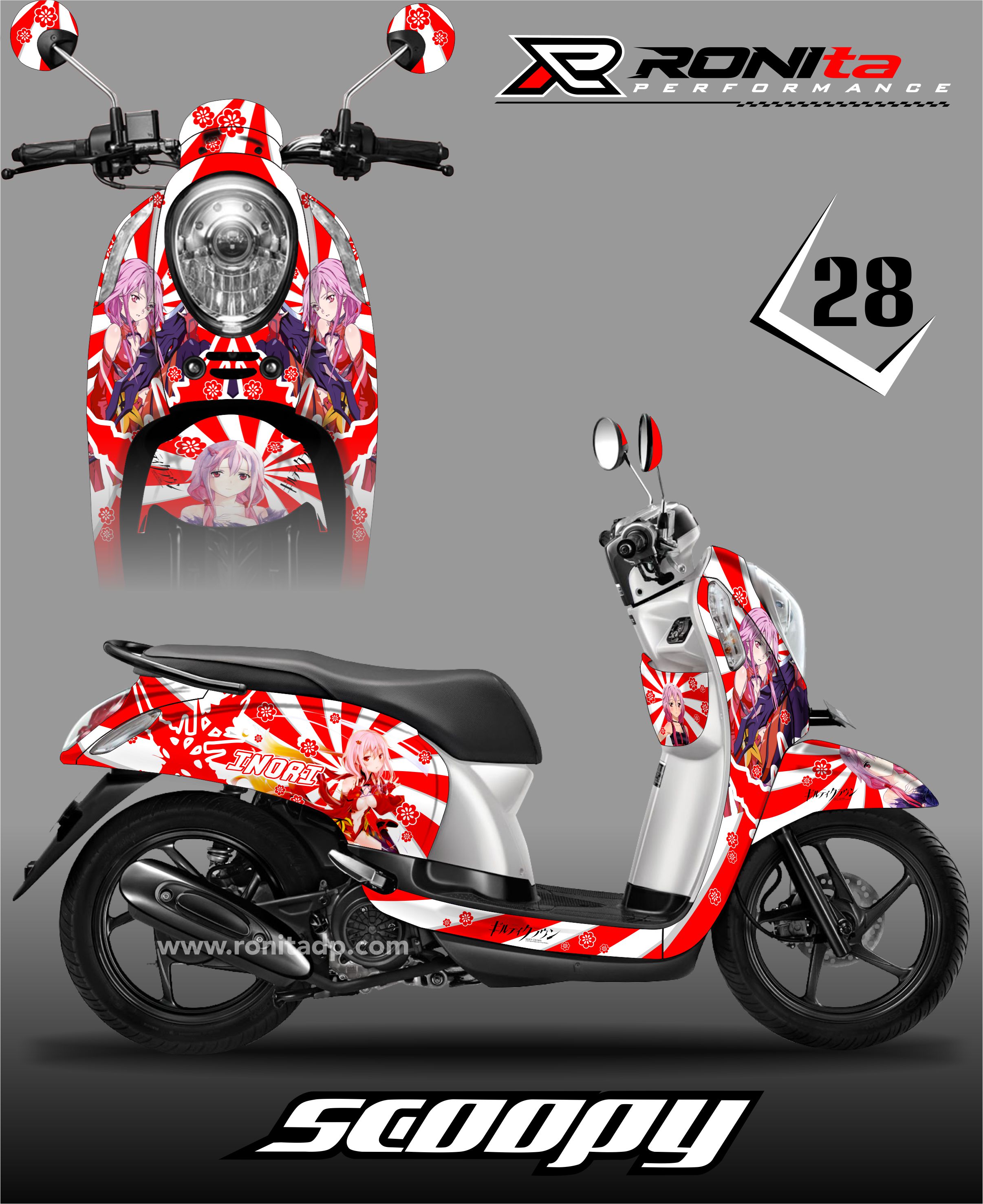 Decal Fullbody Honda Scoopy