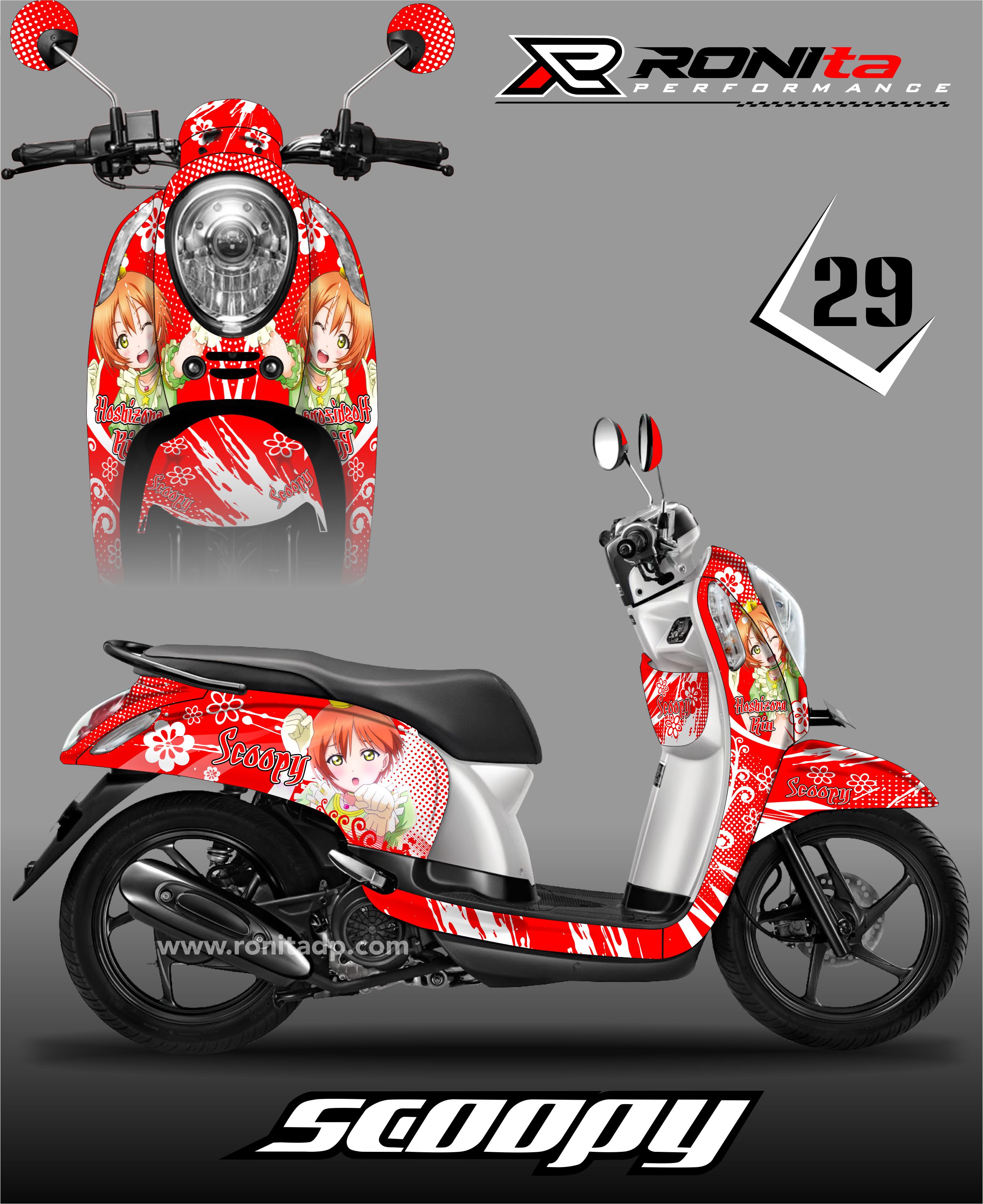 Decal Fullbody Honda Scoopy
