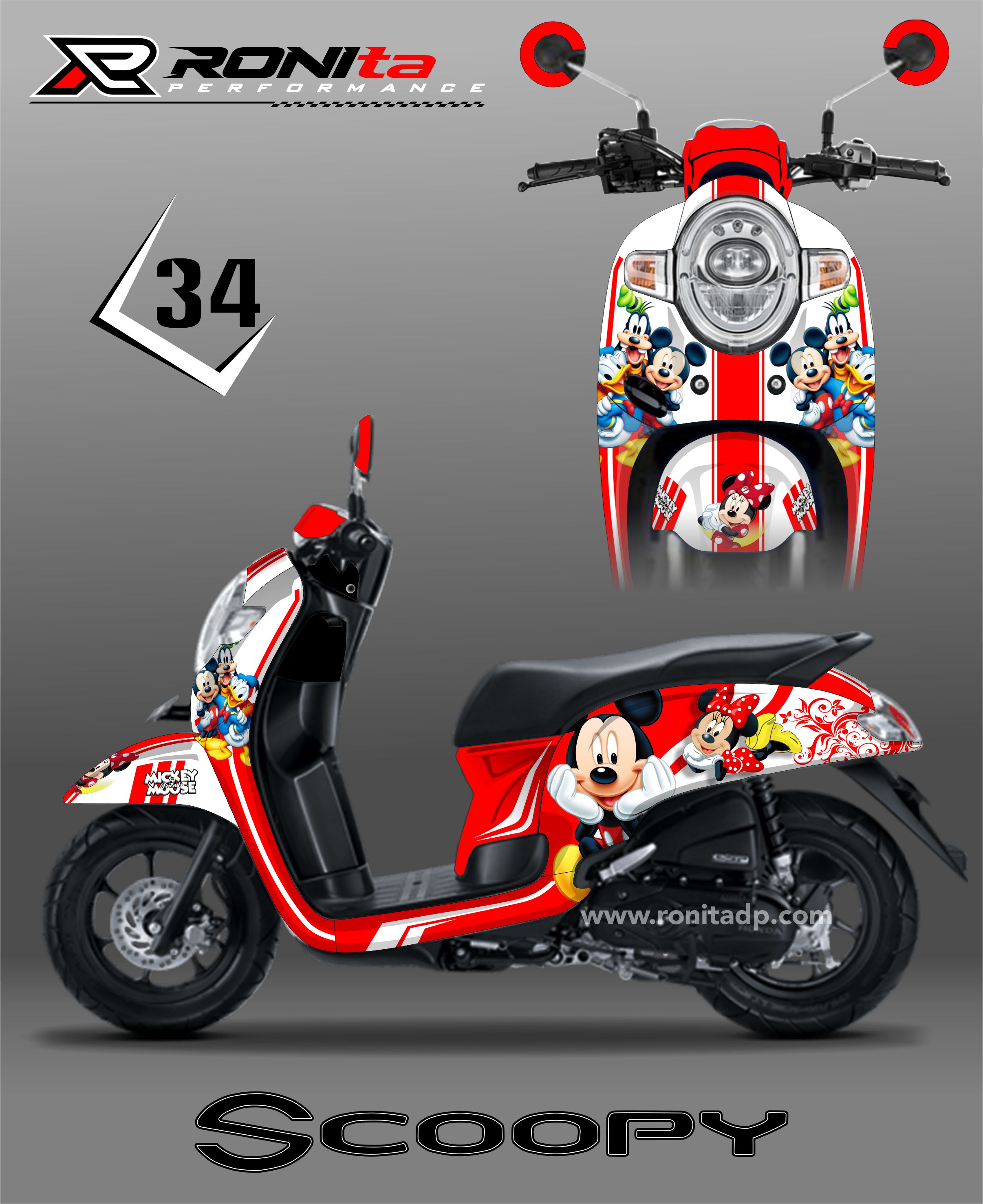Decal Fullbody Honda Scoopy