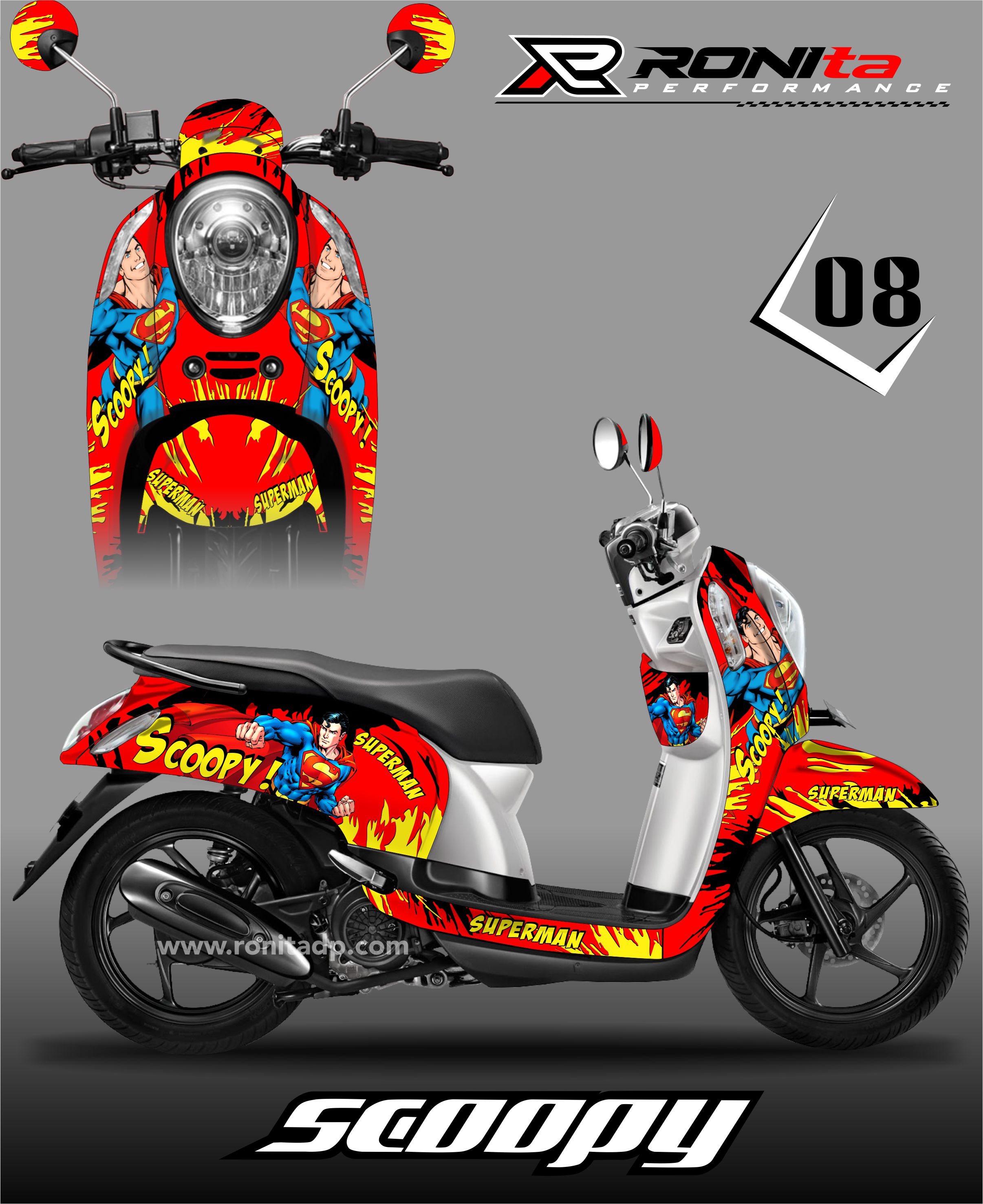 Decal Fullbody Honda Scoopy