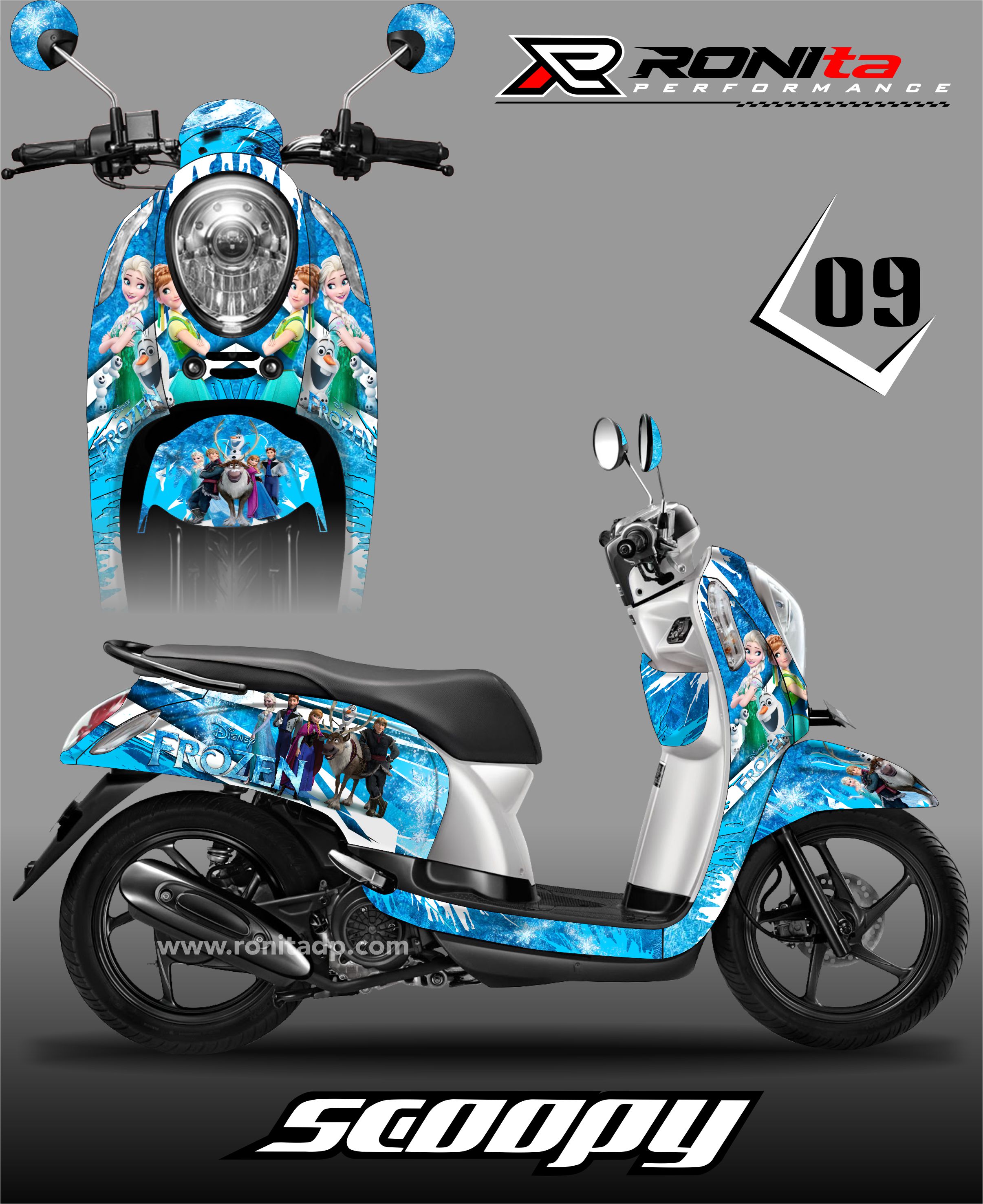 Decal Fullbody Honda Scoopy