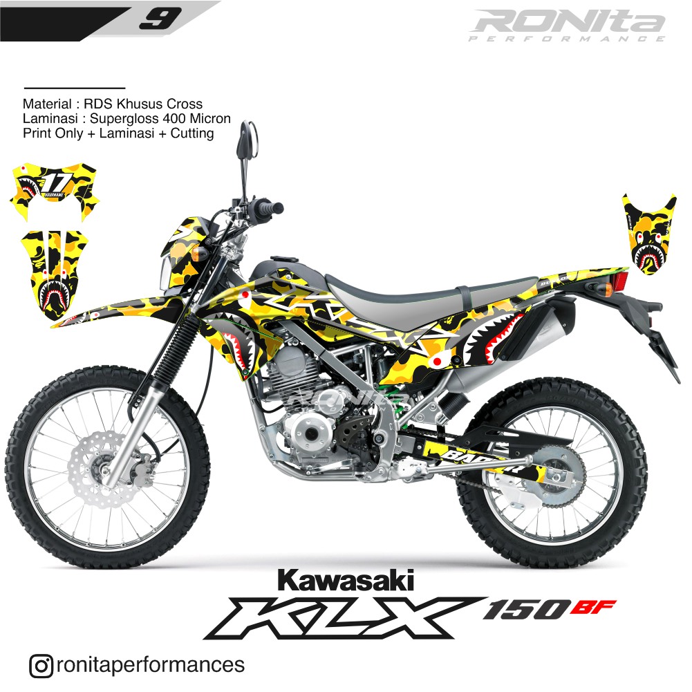 Decal 400 Micron Kawasaki KLX 150 BF
