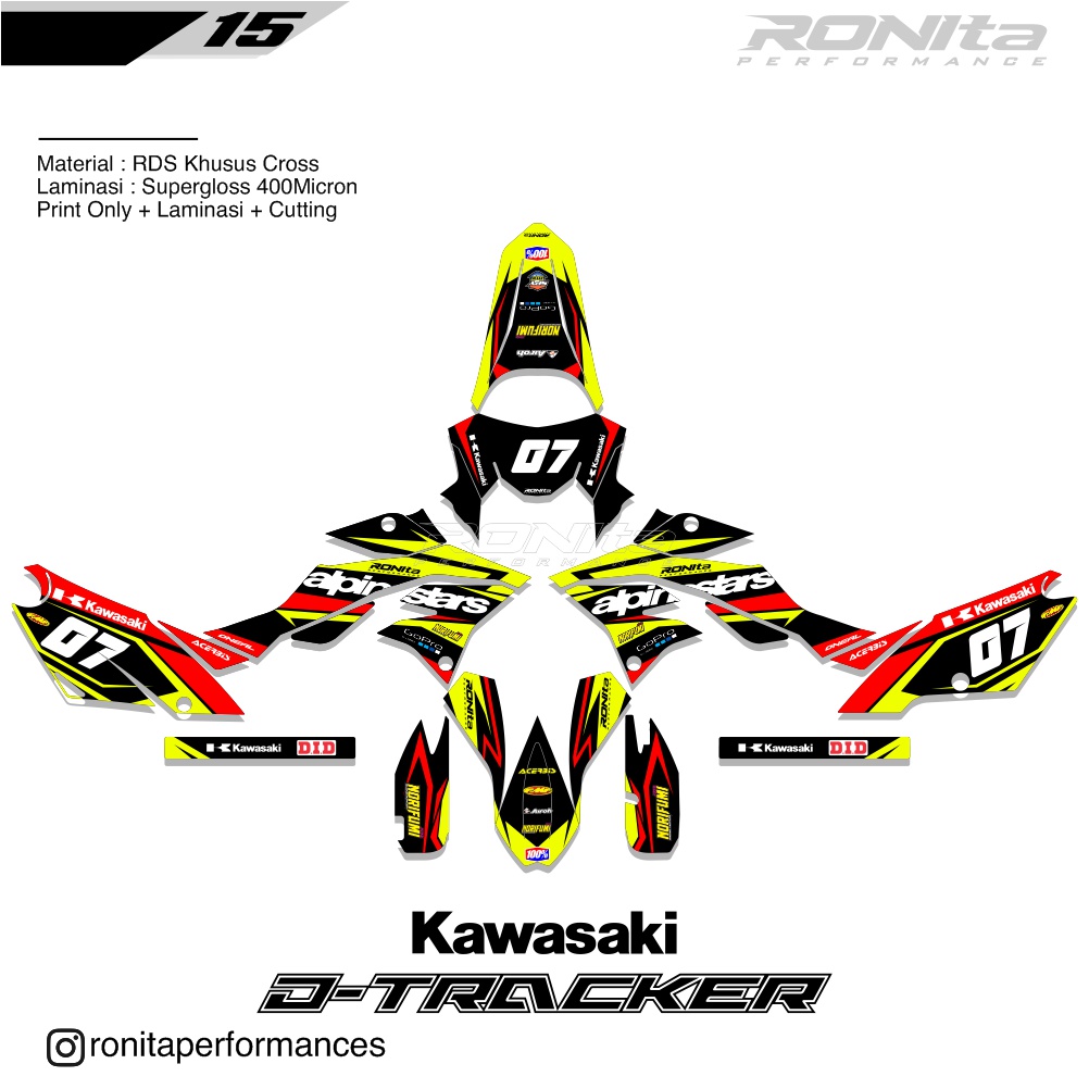 Decal 400 Micron Kawasaki D-Tracker 150
