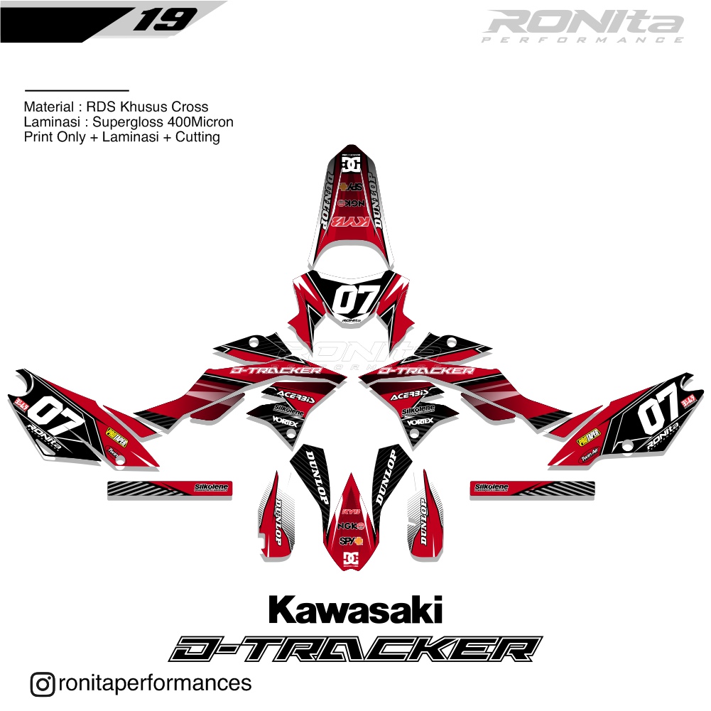 Decal 400 Micron Kawasaki D-Tracker 150
